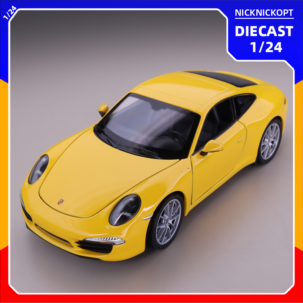 Jual Miniatur Mobil Welly Porsche 911 CARRERA S 997 Yellow Diecast ...
