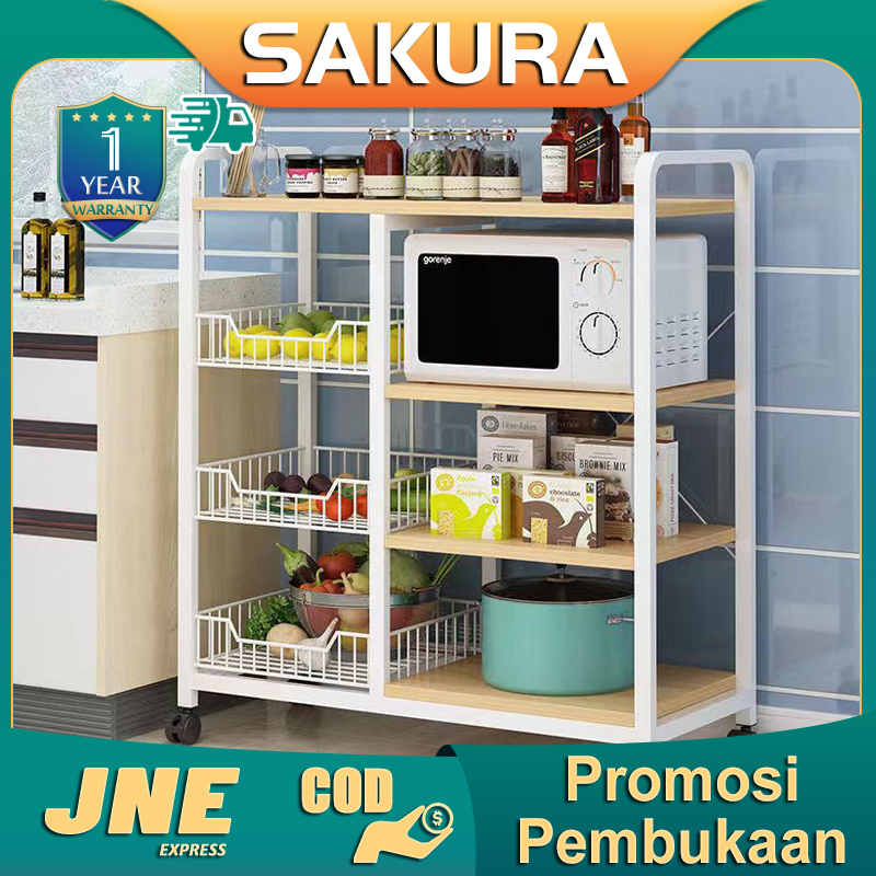 Jual Sakura Rak Dapur Susun Minimalis / Rak Oven Microwave/ Kitchen ...