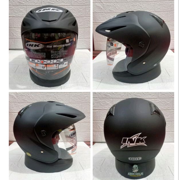 Jual HELM INK CX 22 SPORT ORIGINAL SOLID POLOS | HELM HALF FACE ...