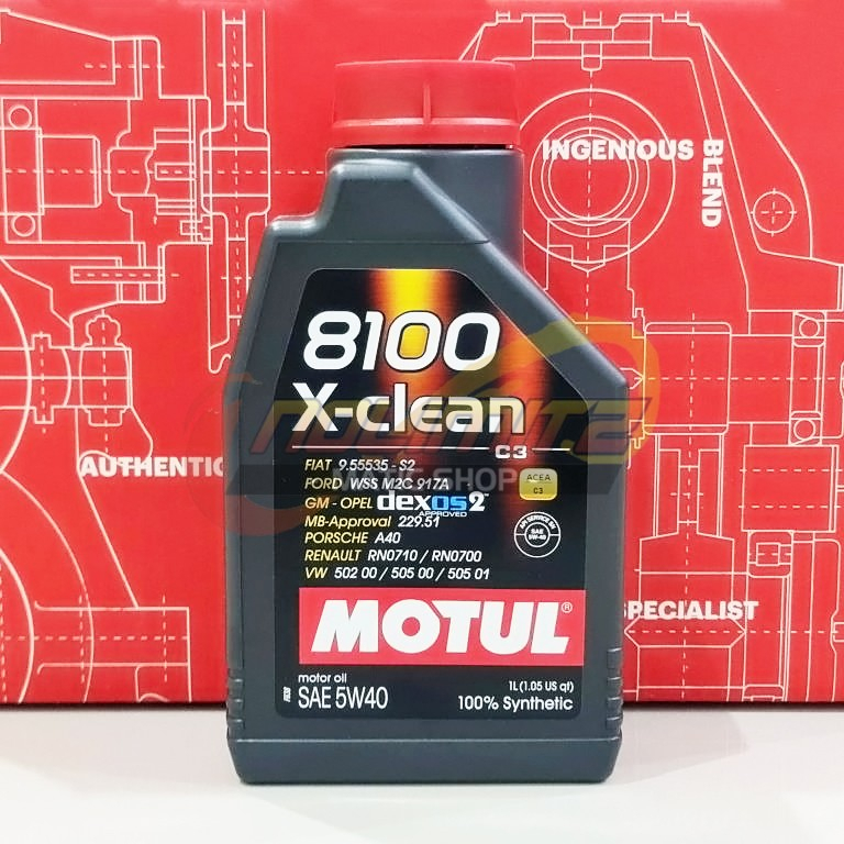 Jual Oli Motul 8100 X-Clean 5W40 1L | Shopee Indonesia