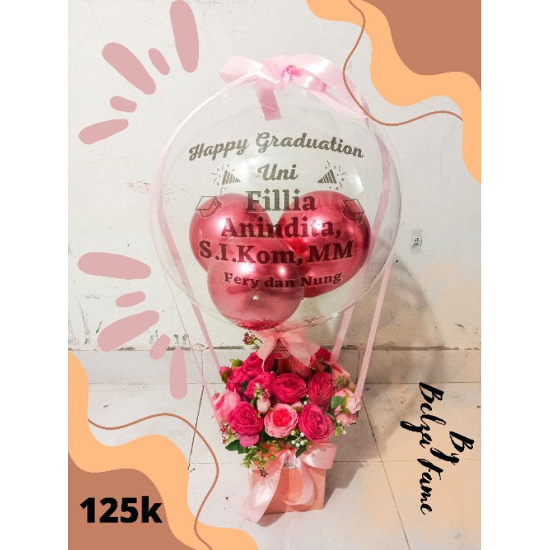 Jual Bucket Balon BUNGA | BALON CUSTOM TULISAN | bucket balon ulang ...