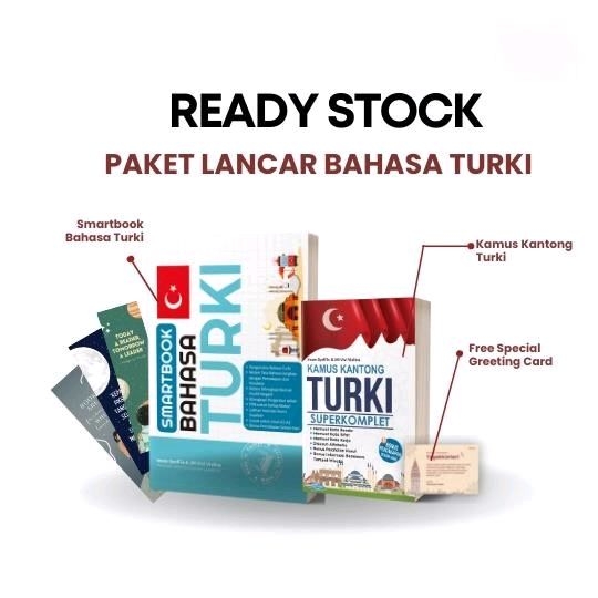 Jual PAKET LANCAR BAHASA TURKI - SMARTBOOK BAHASA TURKI X KAMUS KANTONG ...