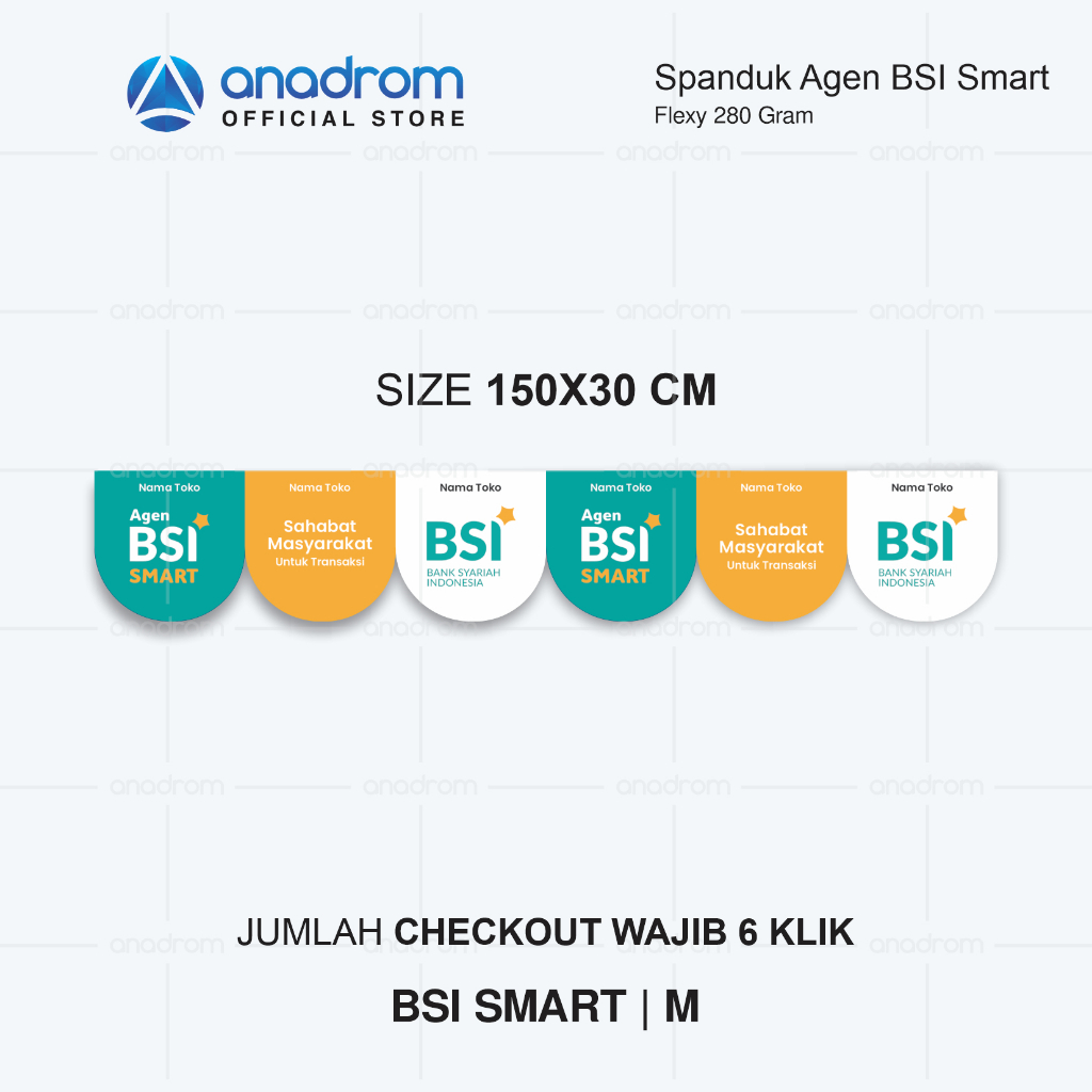 Jual Spanduk Atribut Wajib Agen BSI Smart | Banner Agen BSI Smart ...