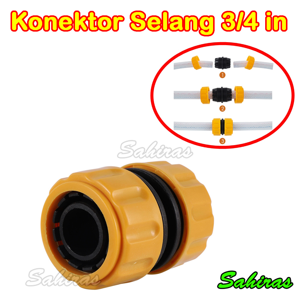 Jual Konektor Selang Air Ukuran 3/4 inch Sambungan Selang 3/4 In Warna ...