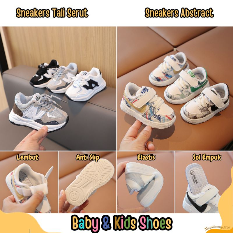 Jual Mamihome - COD Sepatu Anak Laki-Laki Sneakers / Sepatu Anak Import ...
