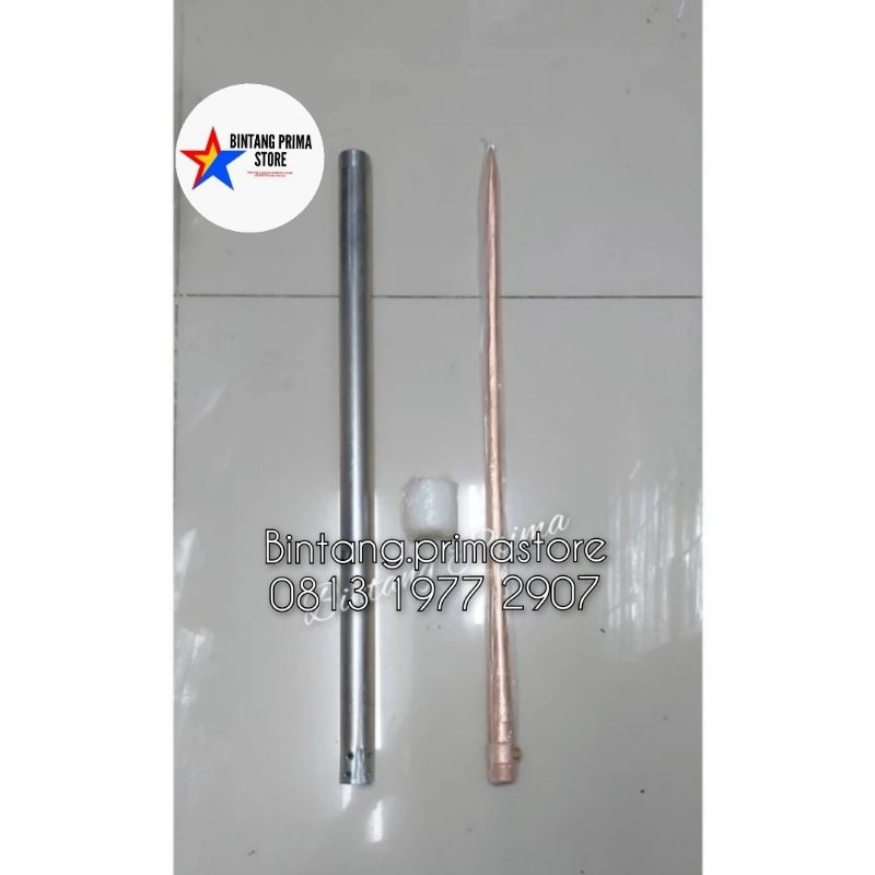 Jual Paket Tombak Anti Petir / Splitzen Lapis Tembaga 3/4 inch 60 cm ...
