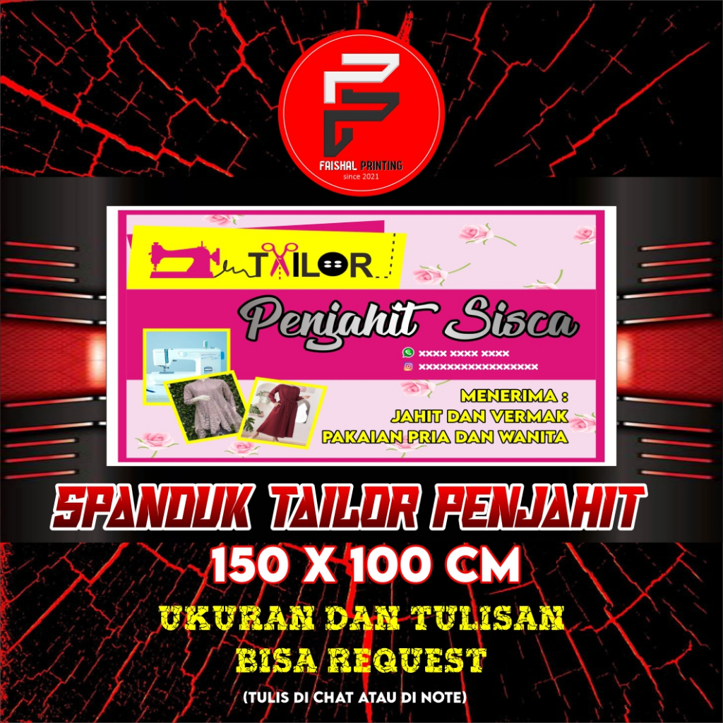 Jual Spanduk Penjahit / banner Vermak / Banner Tailor / Spanduk Kustom ...
