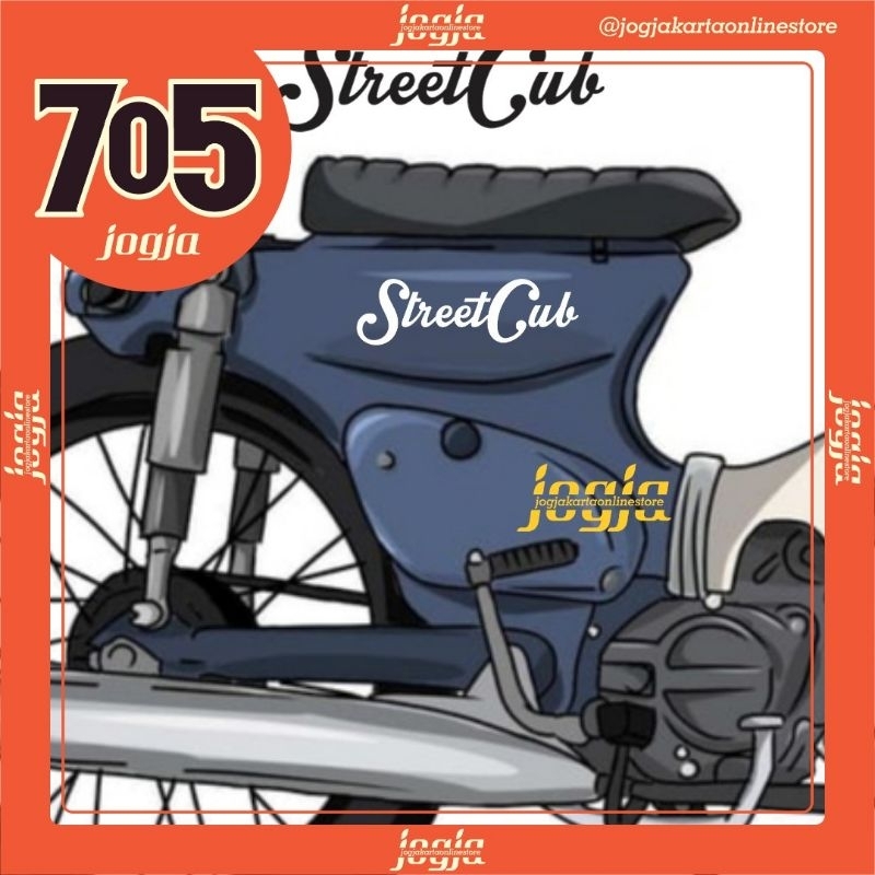 Jual Stiker Street Cub Honda C70 C50 StreetCub Astrea SuperCub ...