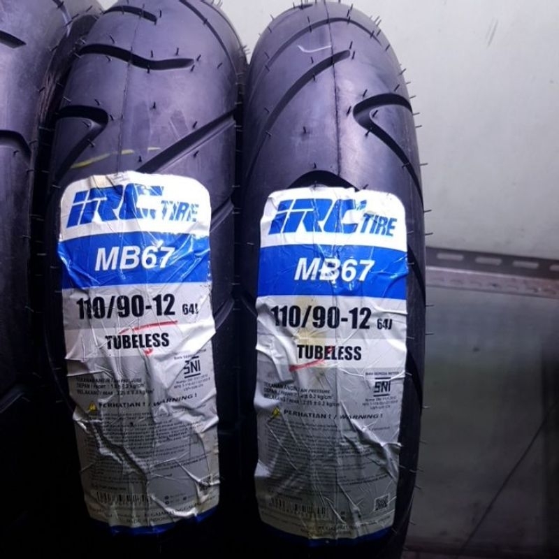 Jual BAN SCOOPY BELAKANG IRC 110/90-12 MB67 TUBELESS | Shopee Indonesia