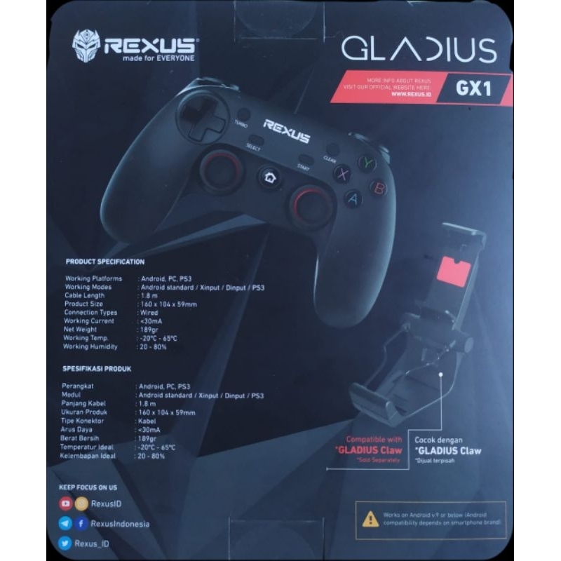 Jual Gladius Rexus GX1 Gaming Console | Shopee Indonesia