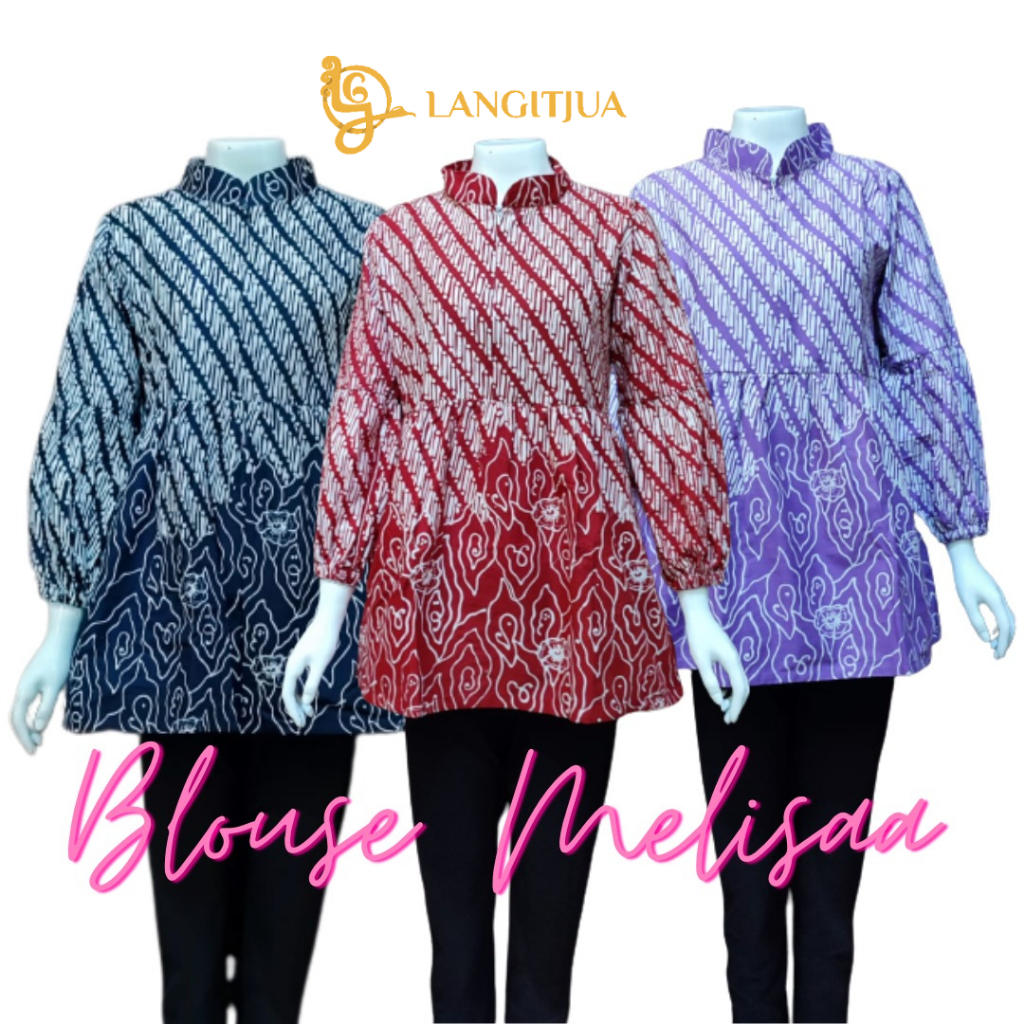 Jual Blus Batik Garutan Model Peplum 01 | Blouse Batik Rempel Busui - Langitjua Batik Solo ...