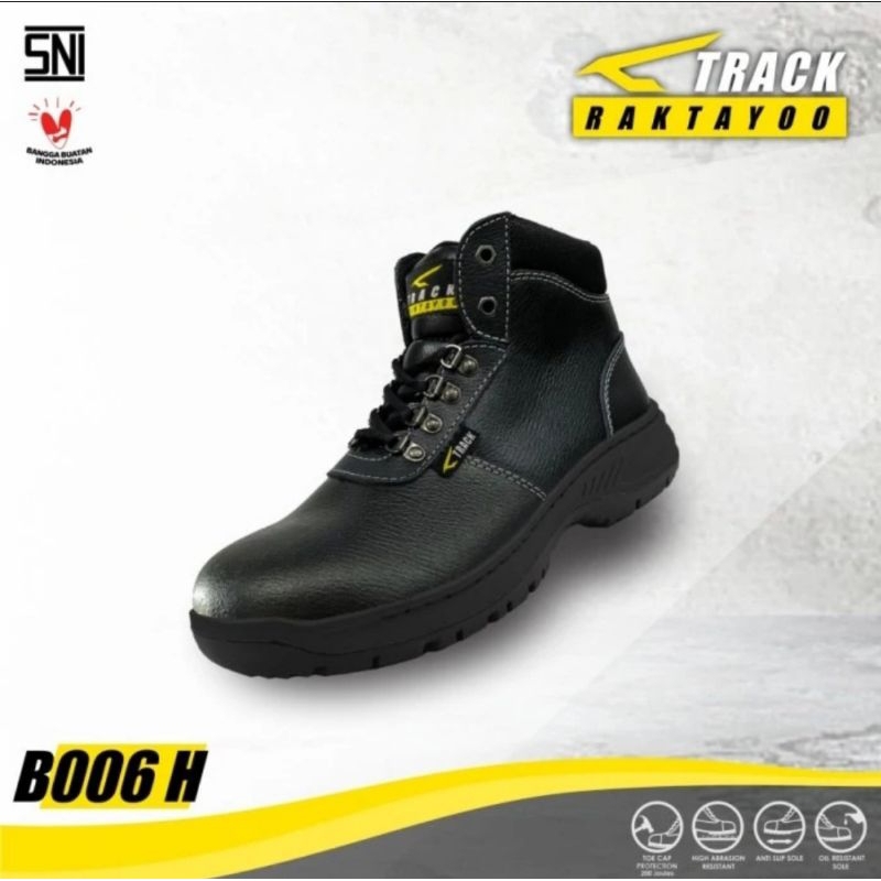 Jual Sepatu Safety Track B006H / Track B006C Brown Coklat / Safety ...