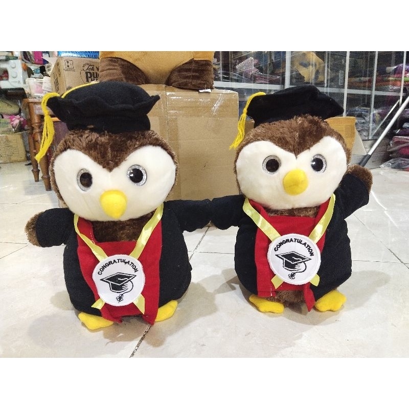 Jual boneka wisuda owl burung hantu besar tinggi 30cm | Shopee Indonesia