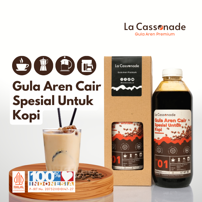Jual Gula Aren Cair Spesial Untuk Kopi 1 Liter - La Cassonade Gula Aren ...