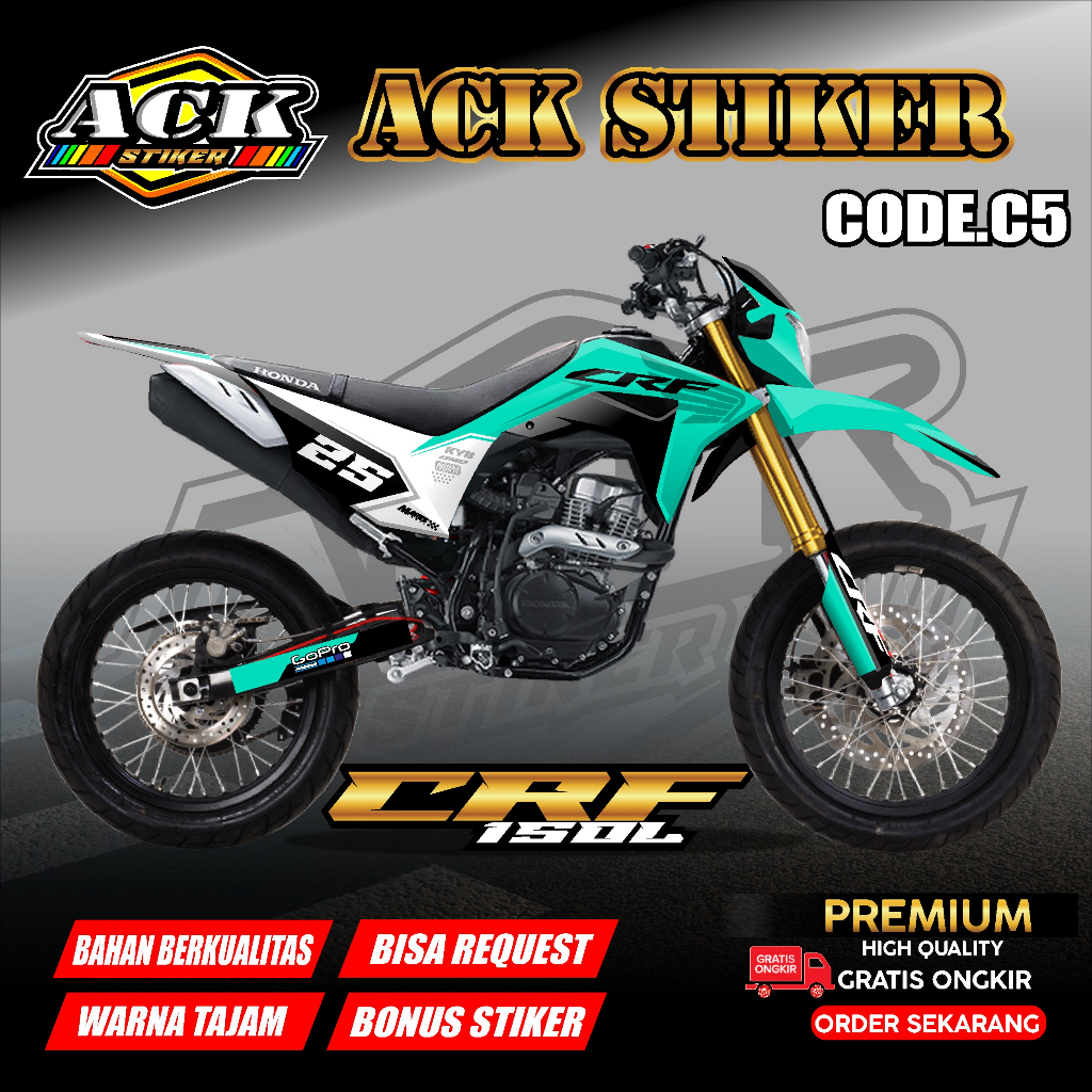 Jual Decal Sticker Motor Cross CRF 150L Fullbody - Dekal Stiker CRF 150 ...