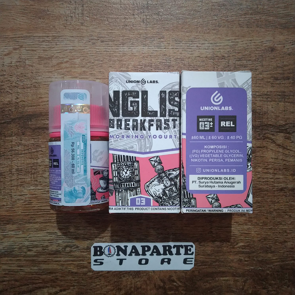 Jual LIQUID ENGLISH BREAKFAST V5 MORNING YOGHURT 60ML 3MG BY UNION LABS ...
