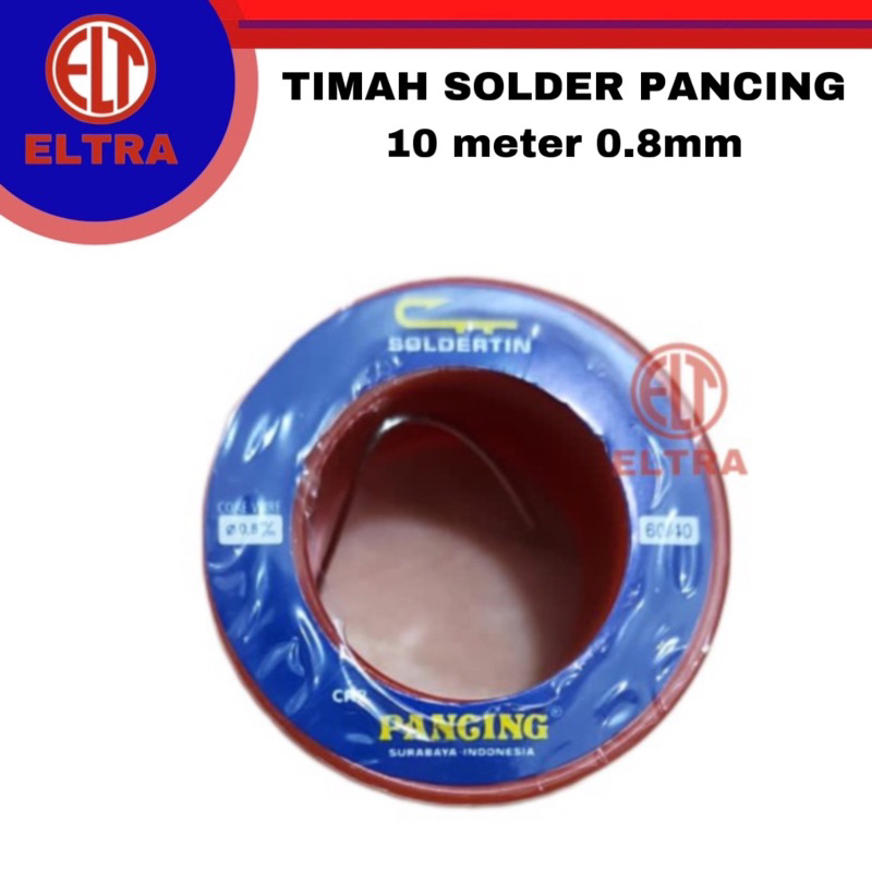 Jual Timah solder cap pancing 0.8mm Roll kecil 10m 60/40 FLUX CORED WIRE 10 meter tinol tenol ...