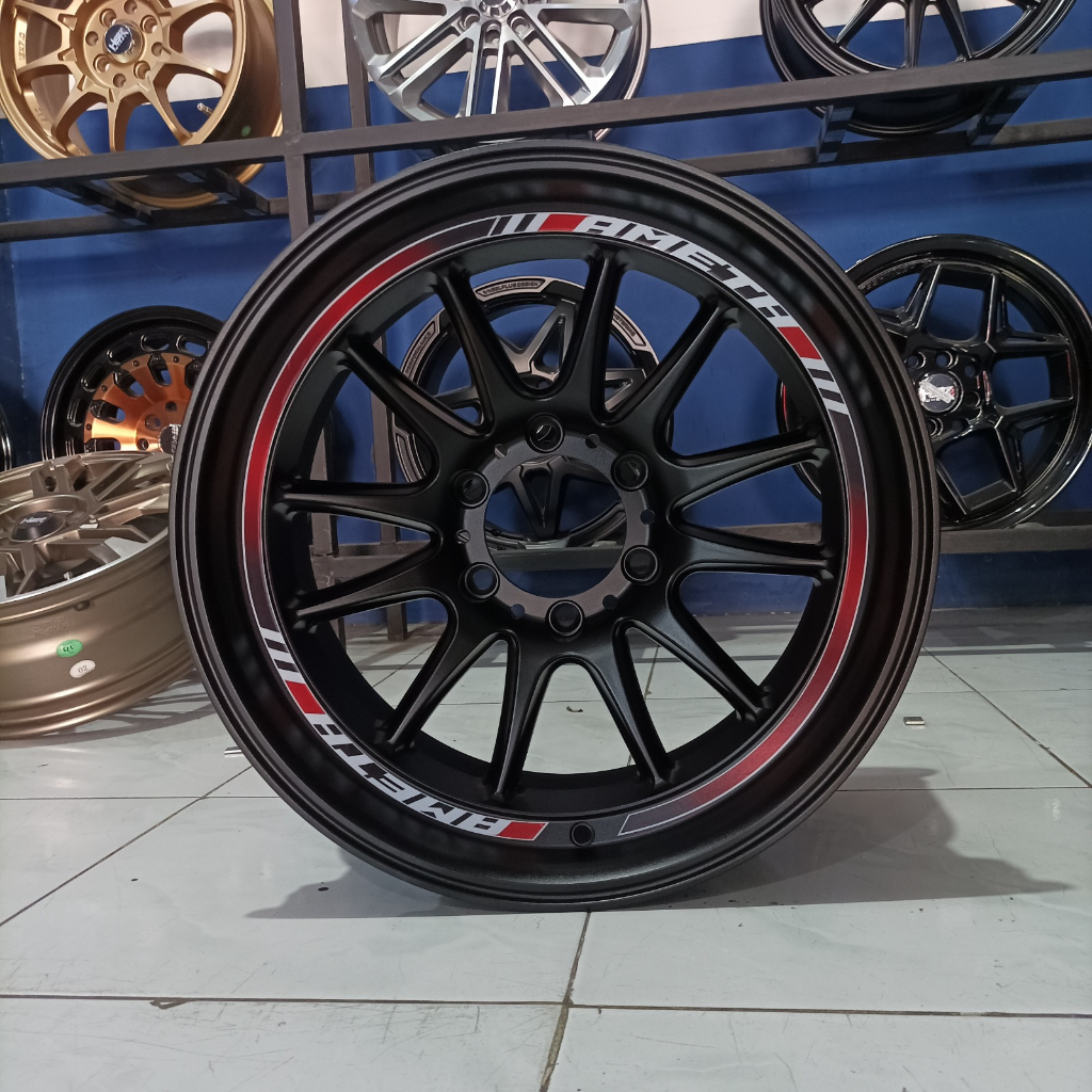 Jual velg lenso r18 original hsr ameth lebar 9,5 hole 6x139 pelek jdm ...