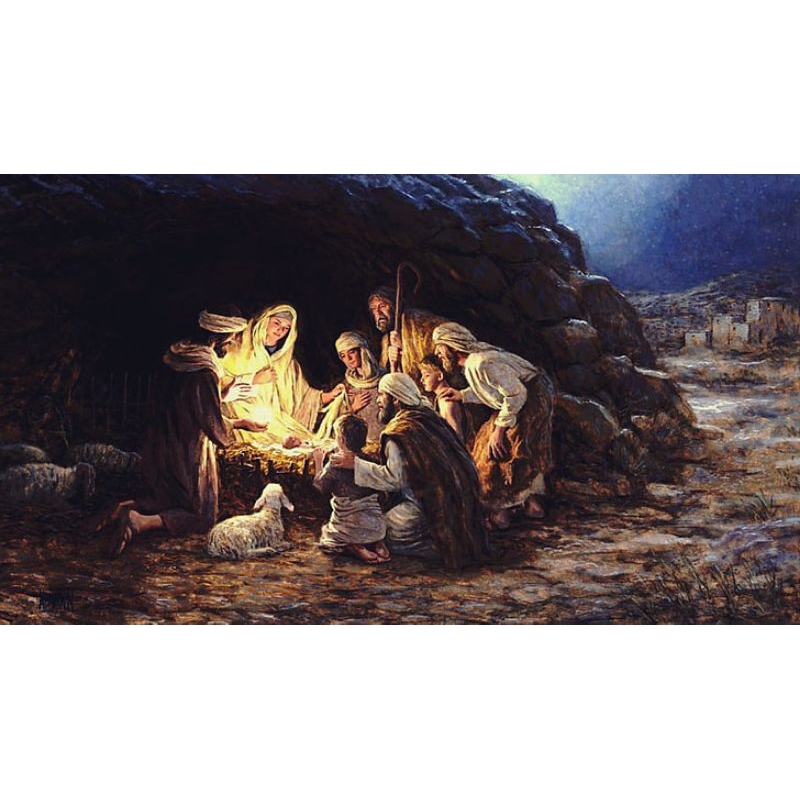 Jual Hiasan Dinding, KELAHIRAN TUHAN YESUS, Ukuran JUMBO, 100x70cm ...