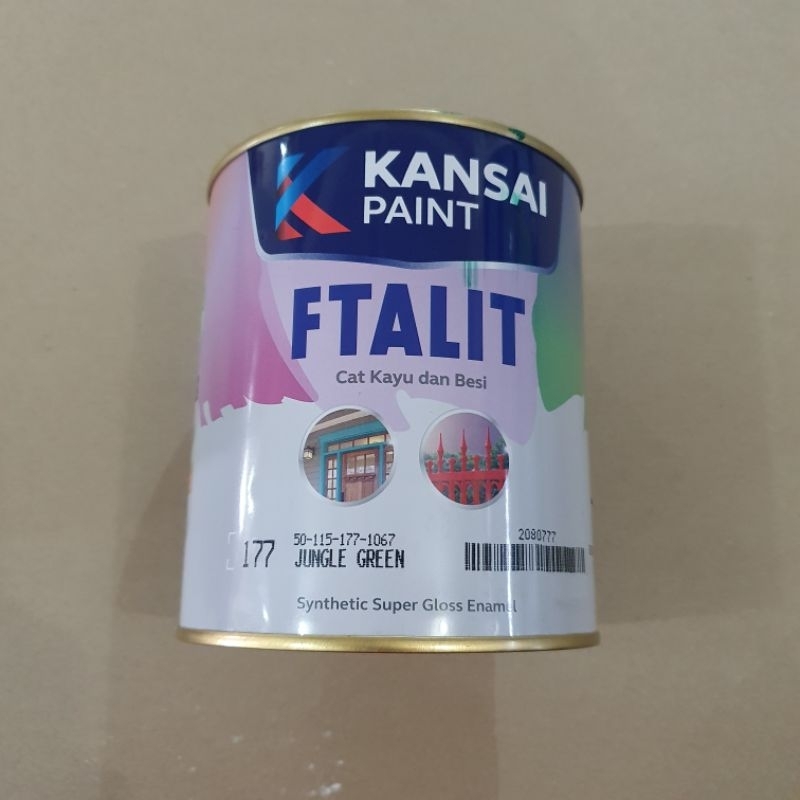 Jual Cat Ftalit Jungle green-177/ Cat Minyak / Cat kayu / Cat Besi - 1 ...