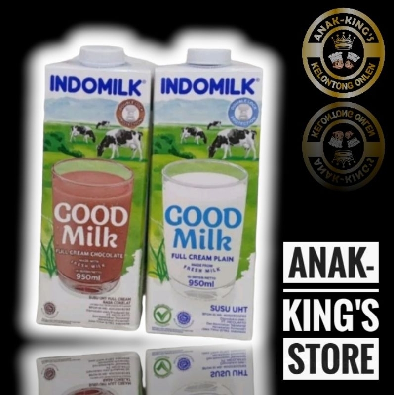 Jual UHT Indomilk 950 ml Full Cream / Coklat 100% Original | Shopee Indonesia