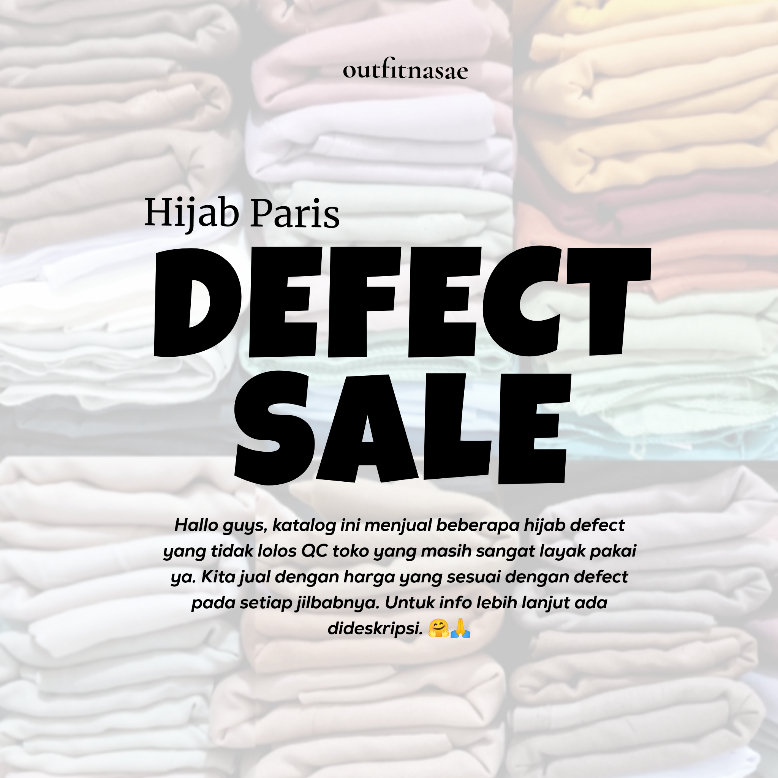 Jual hijab paris defect sale | Shopee Indonesia