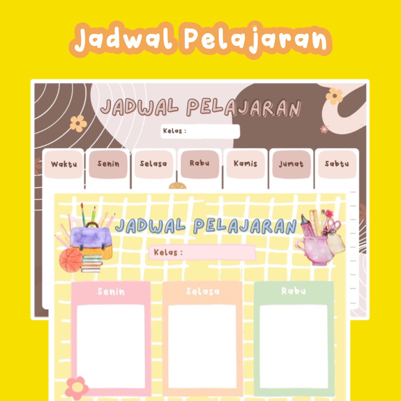 Jual Jadwal Pelajaran Aesthetic | Shopee Indonesia
