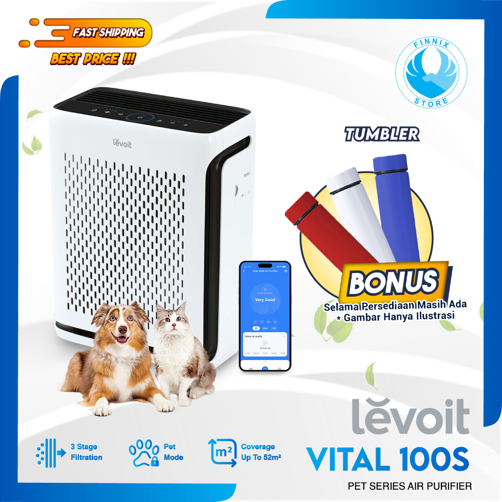 Jual Levoit Vital 100S Air Purifier Series Pet Care True HEPA Garansi Resmi | Shopee Indonesia