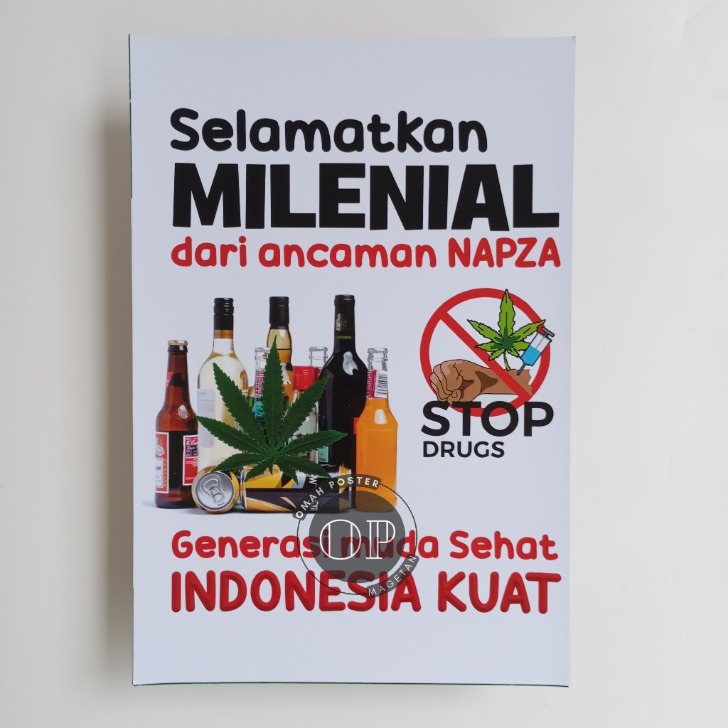 Jual Poster Selamatkan Generasi Milenial dari Ancaman NAPZA - Poster ...