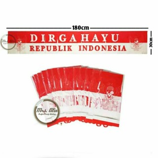 Jual Banner Rumbai Dirgahayu / Garland Dirgahayu Merah Putih / Banner ...