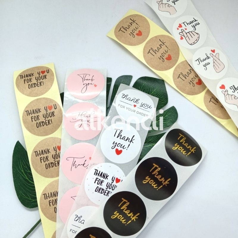 Jual [50 pcs] STIKER LABEL TERIMAKASIH - THANK YOU 38 MM | Sticker ...