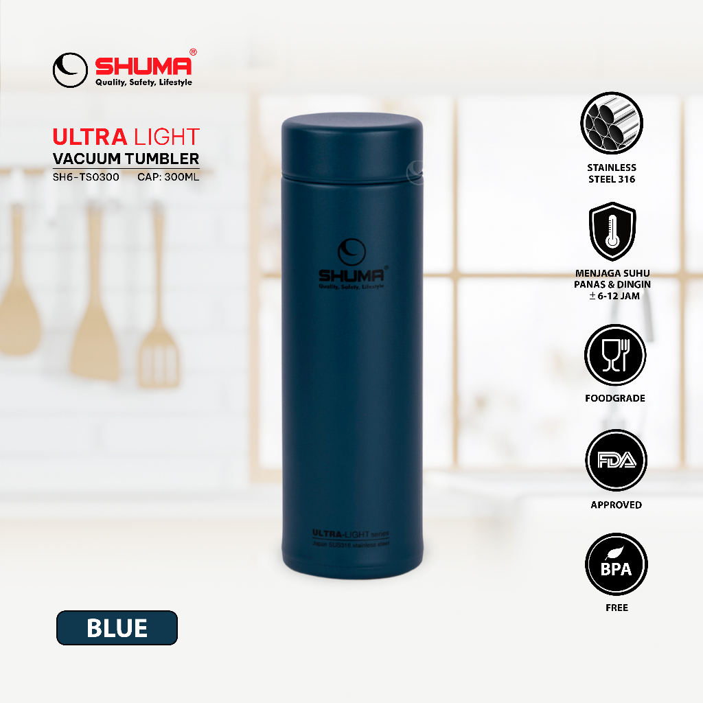 Jual SHUMA S/S 316 Ultra light vacuum Tumbler 300 ML | Shopee Indonesia