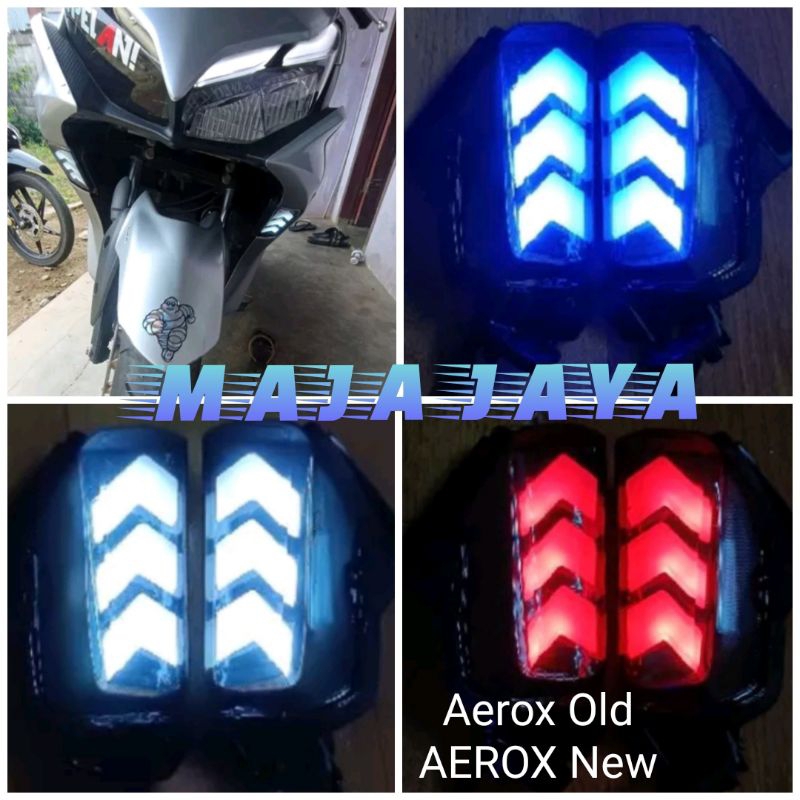 Jual Lampu sen AEROX 155 Old Aerox new connected LED 3 Panah Modern LED ...