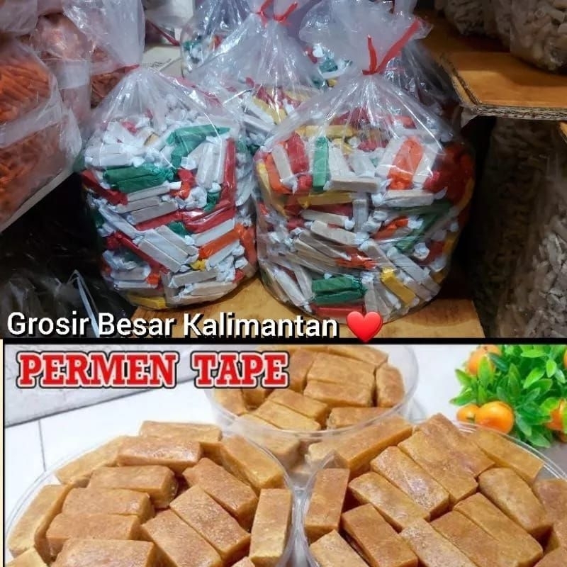 Jual COD 5 KG TERMURAH PERMEN TAPE 1 BALL ENAK ASLI KETAN TAPAI JAJANAN ...