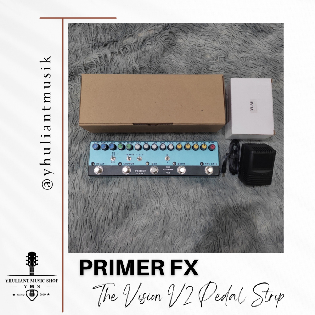 Jual Primer FX The Vision V2 Guitar Pedal Strip Analog 6 in 1 Original ...