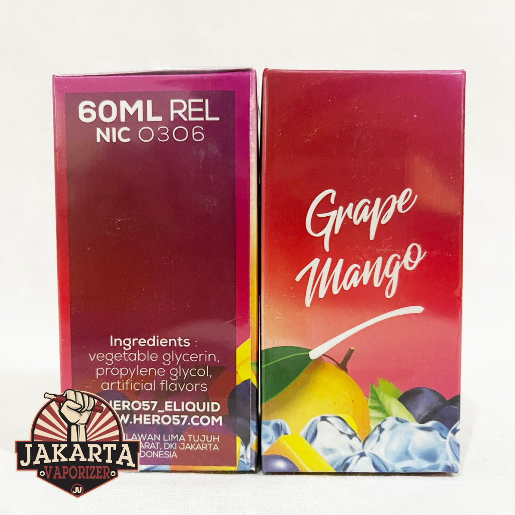 Jual GRAPE MANGO 60ML 3MG BY HERO57 | Shopee Indonesia