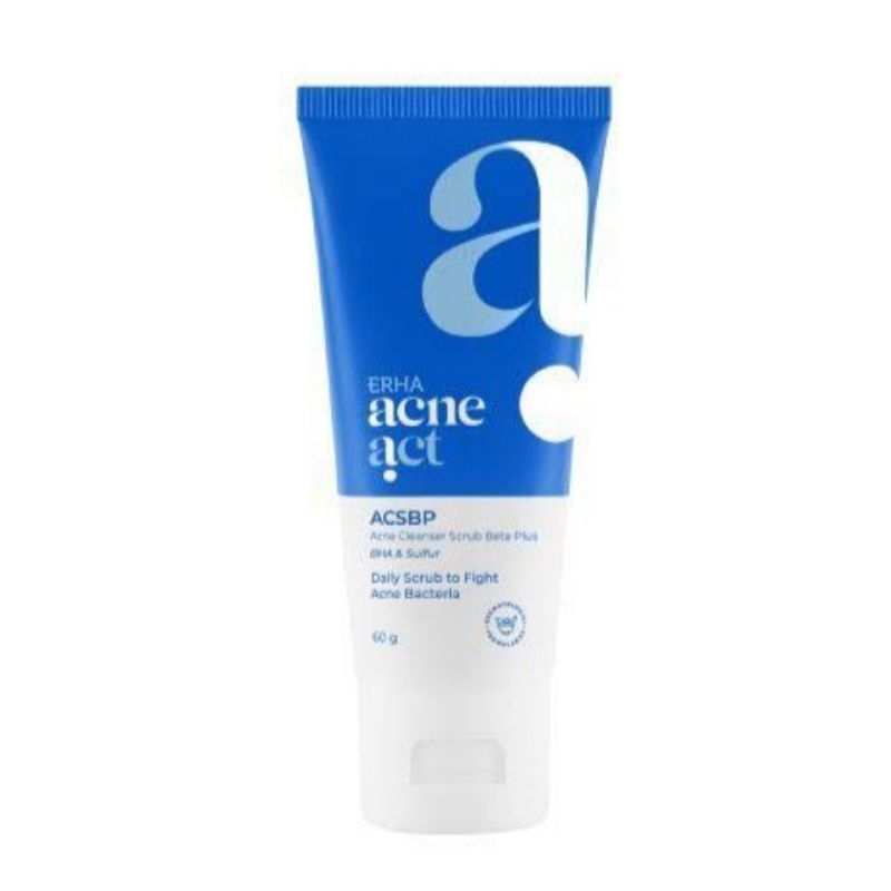Jual ERHA Acneact ACSBP Acne Cleanser Scrub Beta Plus 60g - Sabun Wajah ...