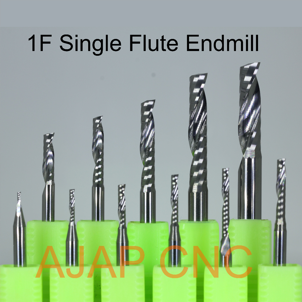 Jual ENDMILL CNC 1 FLUTE ACRYLIC Mata CNC Acrylic Kayu Single Flute ...