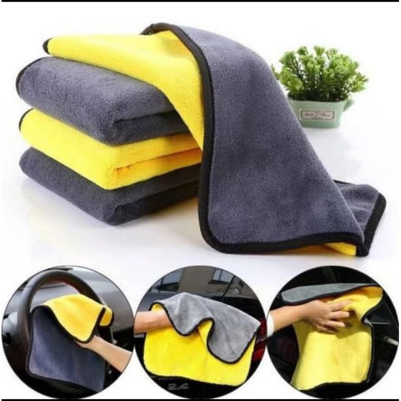 Jual lap kain microfiber handuk kain cuci lap mobil lap motor | Shopee ...