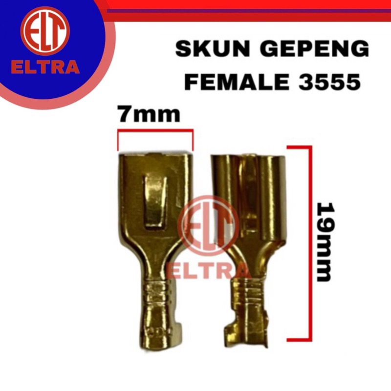 Jual Skun gepeng male / female 3555 2832 skun pcb kuningan putih ...