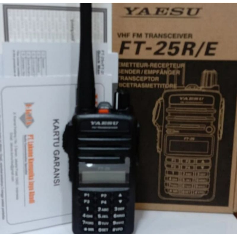 Jual Ht Yaesu Ft 25 Re original yaesu garansi 1 tahun | Shopee Indonesia