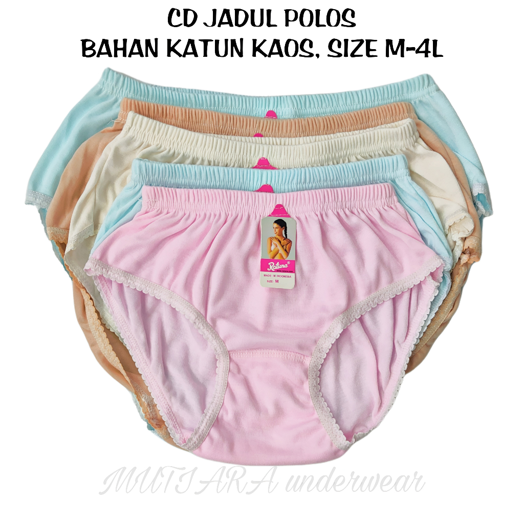 Jual Celana Dalam Katun Jadul Wanita Size M-3XL / Celana Dalam Jadul Wanita Bahan Katun Lembut ...