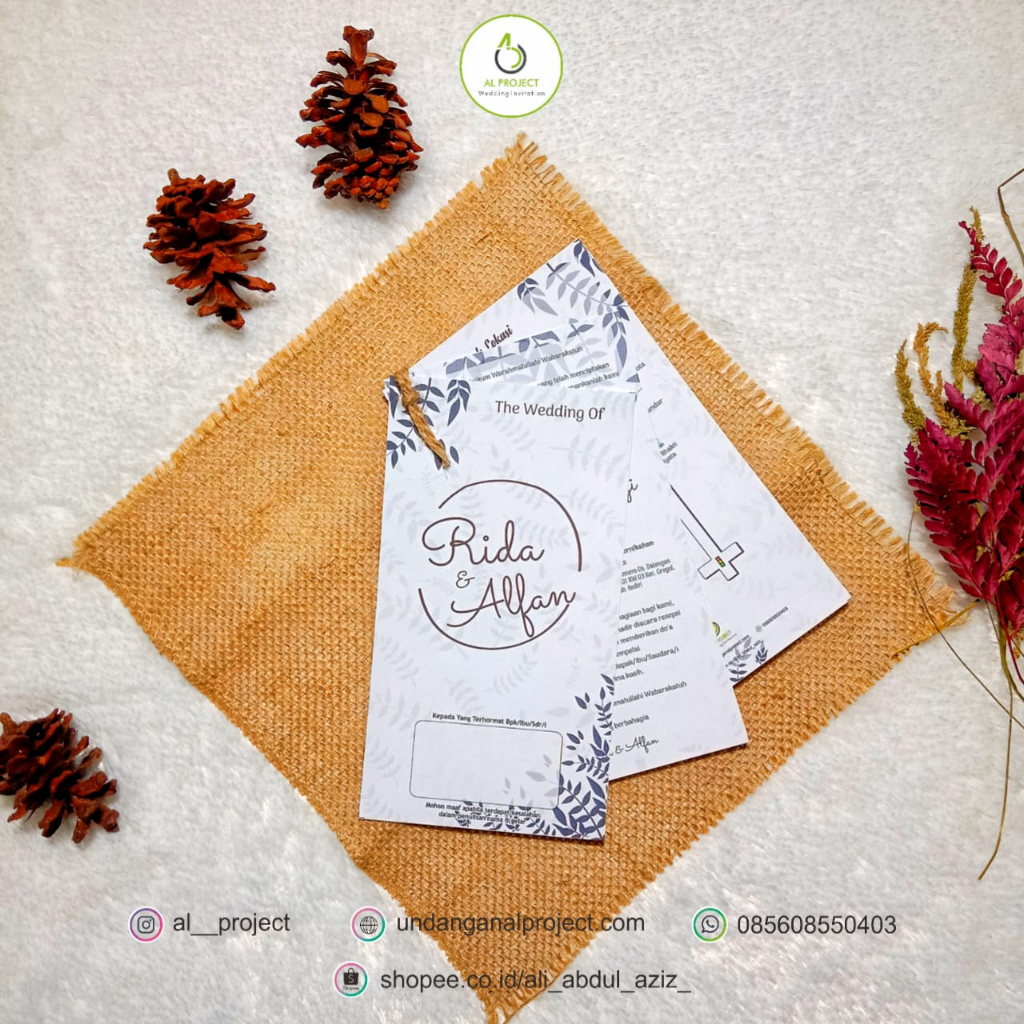 Jual UNDANGAN PERNIKAHAN HANDTAG MURAH DESAIN ELEGAN | Shopee Indonesia