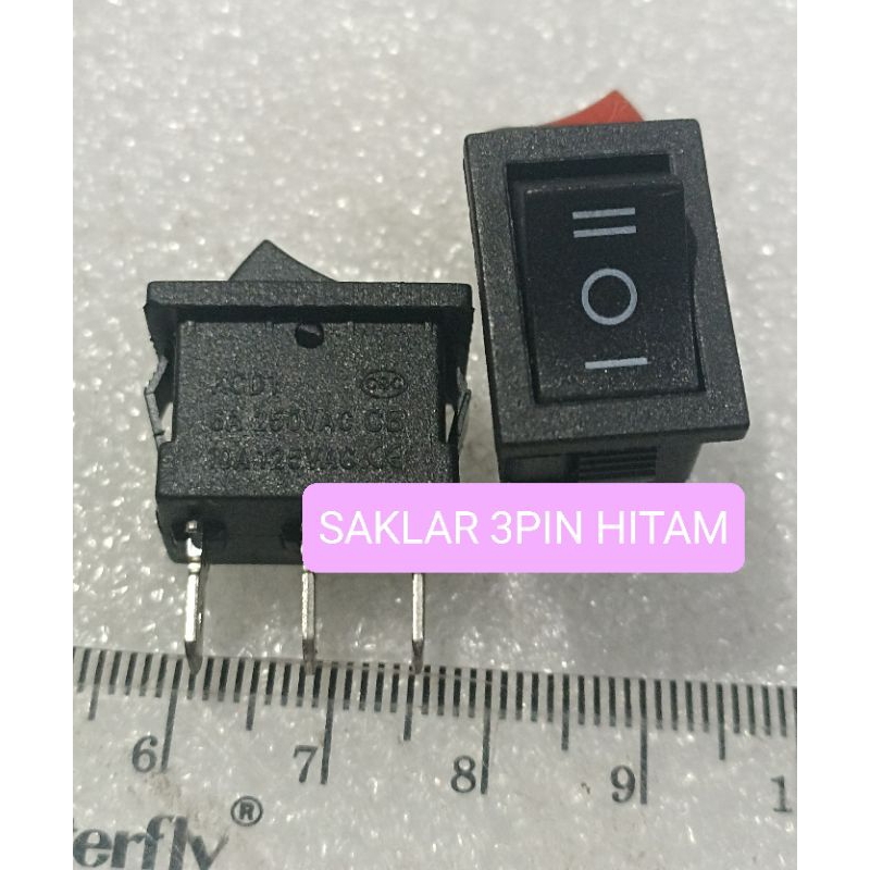 Jual ROCKER SWITCH 3PIN SAKLAR ON OFF 3 PIN 3 KAKI SWITCH KAROKE 3 PIN ...