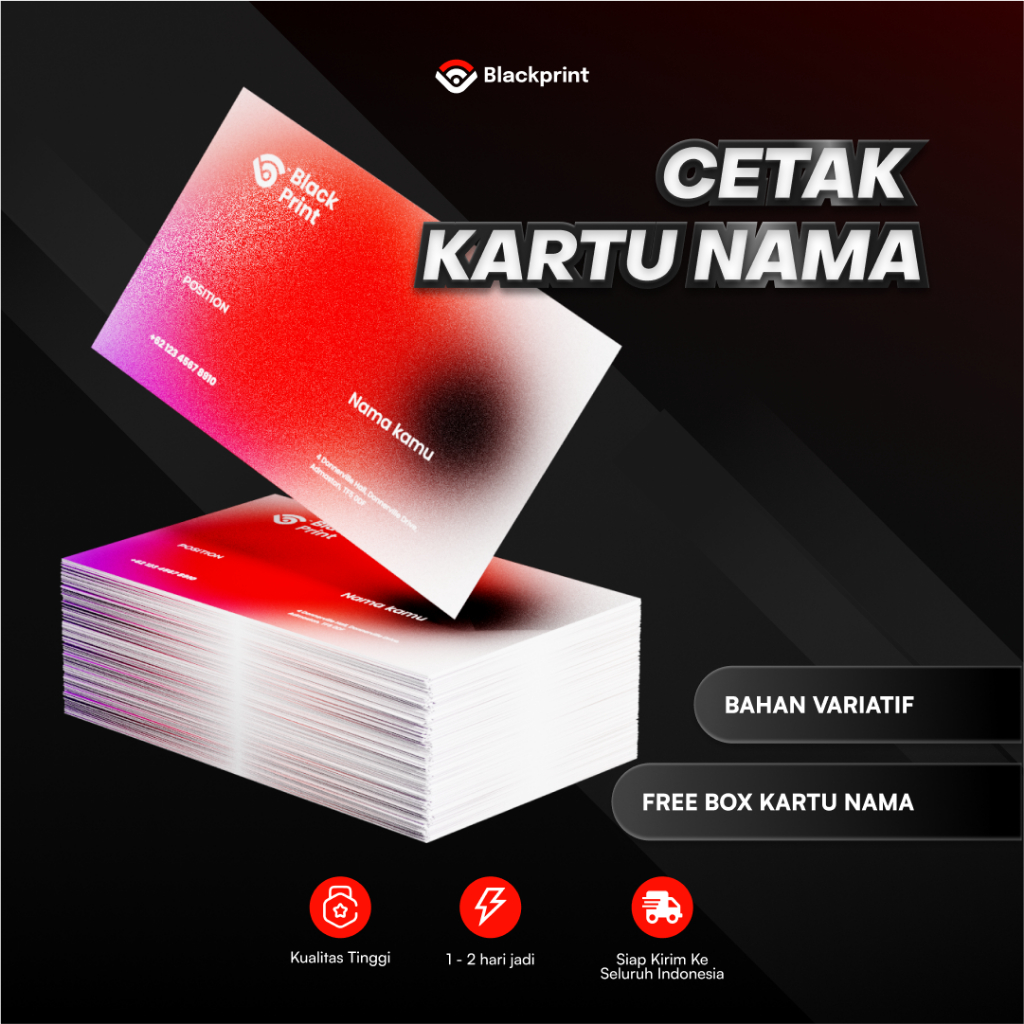 Jual Kartu Nama Anti Air/ Kartu Nama Novajet | Shopee Indonesia