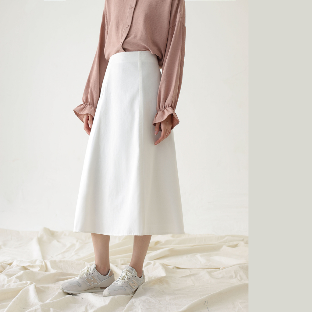Jual InKano Fig Skirt - Rok wanita structured flare skirt warna ...