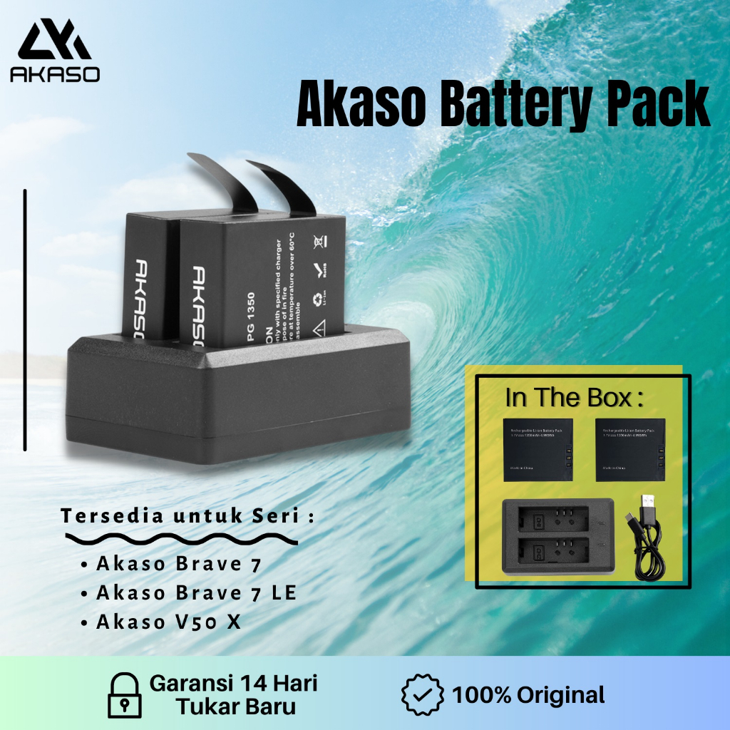 Jual Akaso Battery Kit | Shopee Indonesia