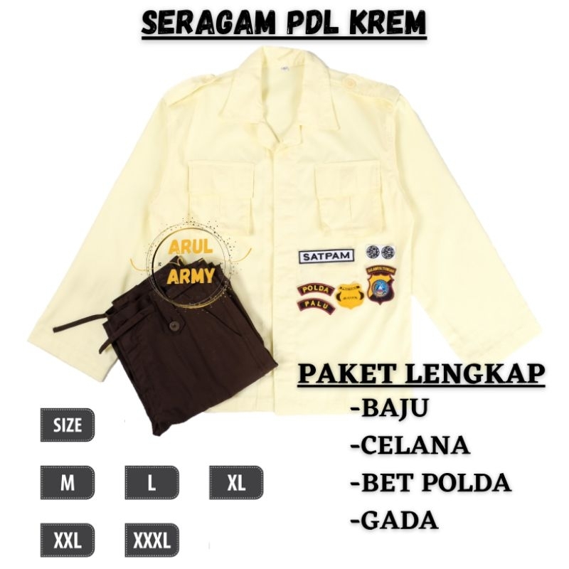 Jual PAKET LENGKAP BAJU SERAGAM SETELAN PDL PDH SATPAM SECURITY KREM ... Jual PAKET LENGKAP BAJU SERAGAM SETELAN PDL PDH SATPAM SECURITY KREM ...