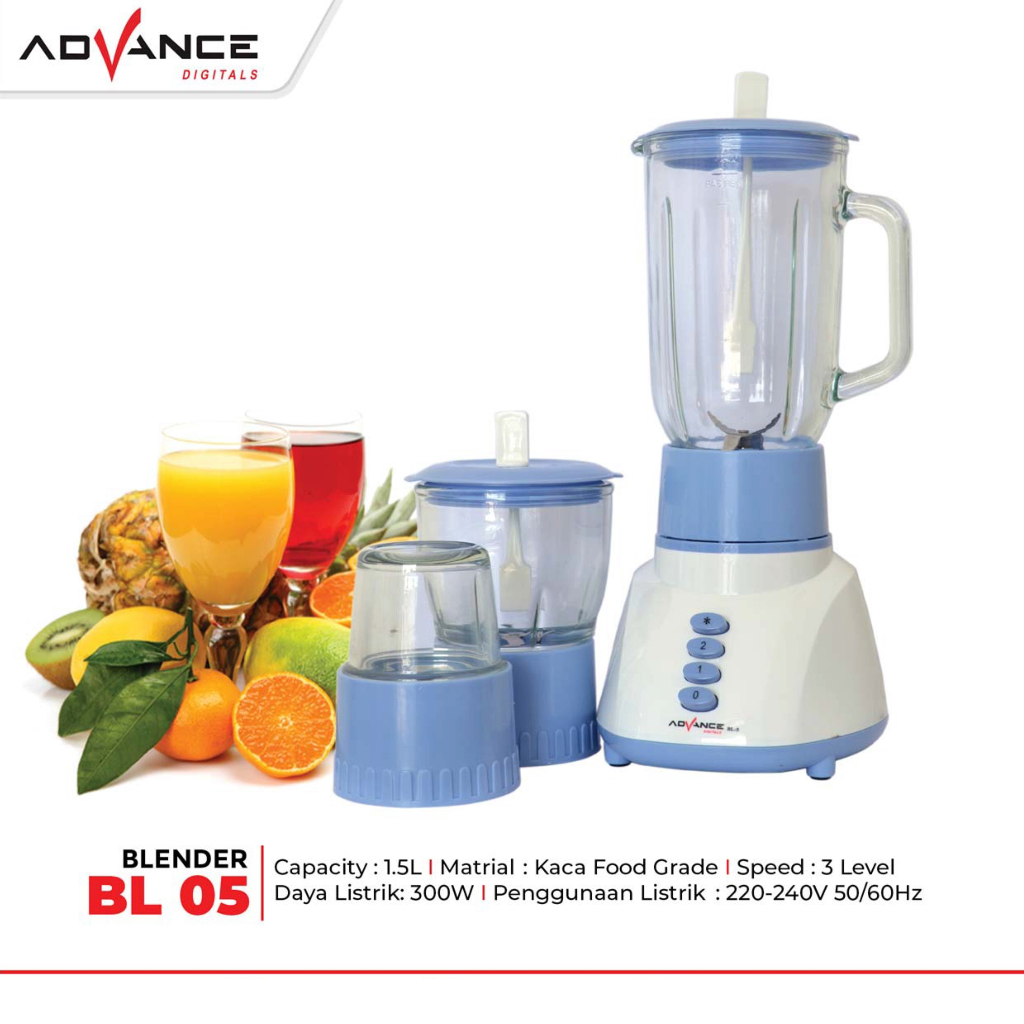Jual Advance Blender BL-5 Jus 3 in 1 kaca Ukuran Besar bisa gojek ...