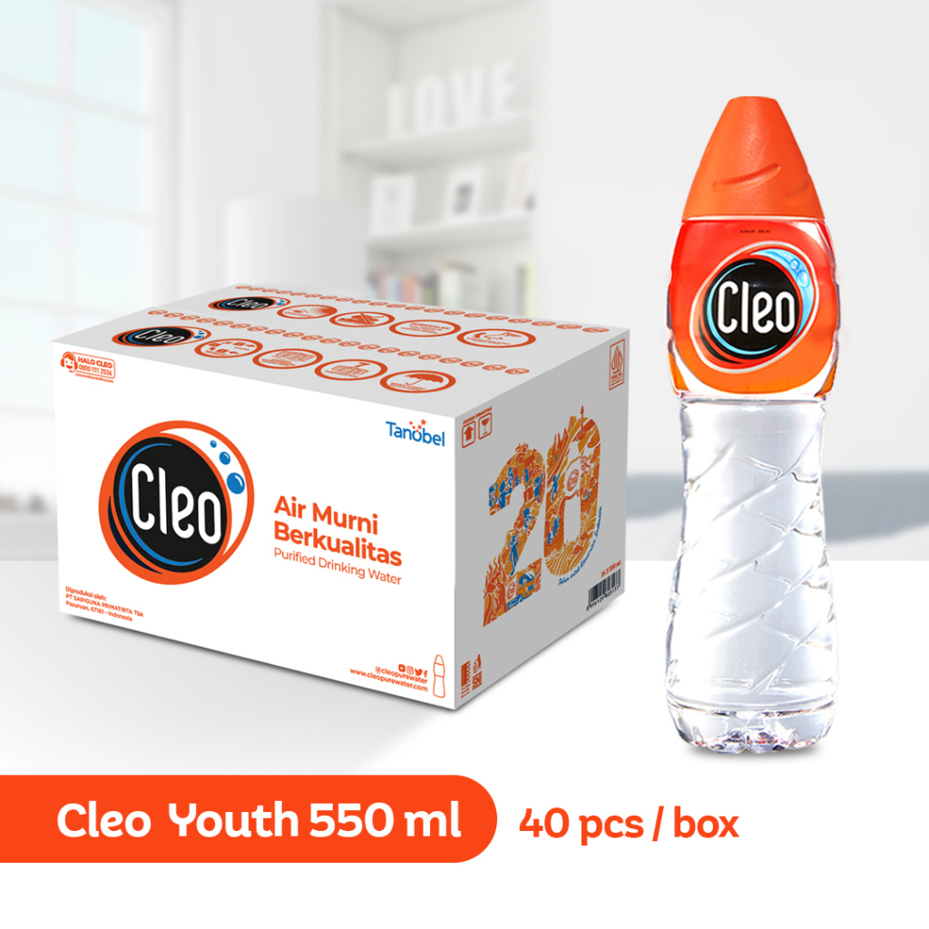 Jual Cleo Air Murni Classic 550ml (24pcs) | Shopee Indonesia